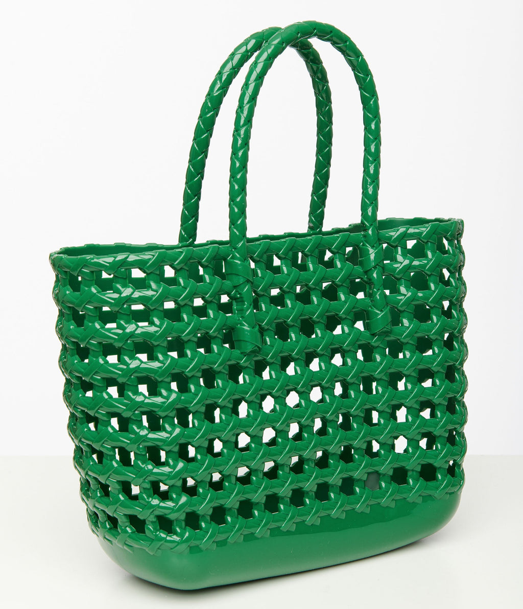 1970s Green Net Handbag – Unique Vintage