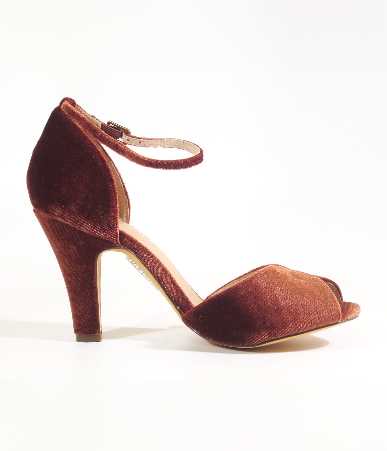 Chelsea Crew Rust Velvet Lola Pumps – Unique Vintage