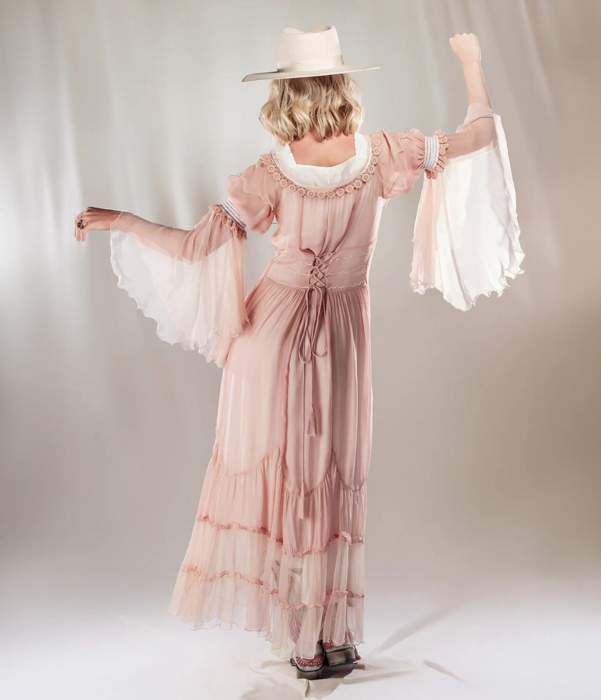 Nataya Dusty Rose Desert Lila Dress – Unique Vintage