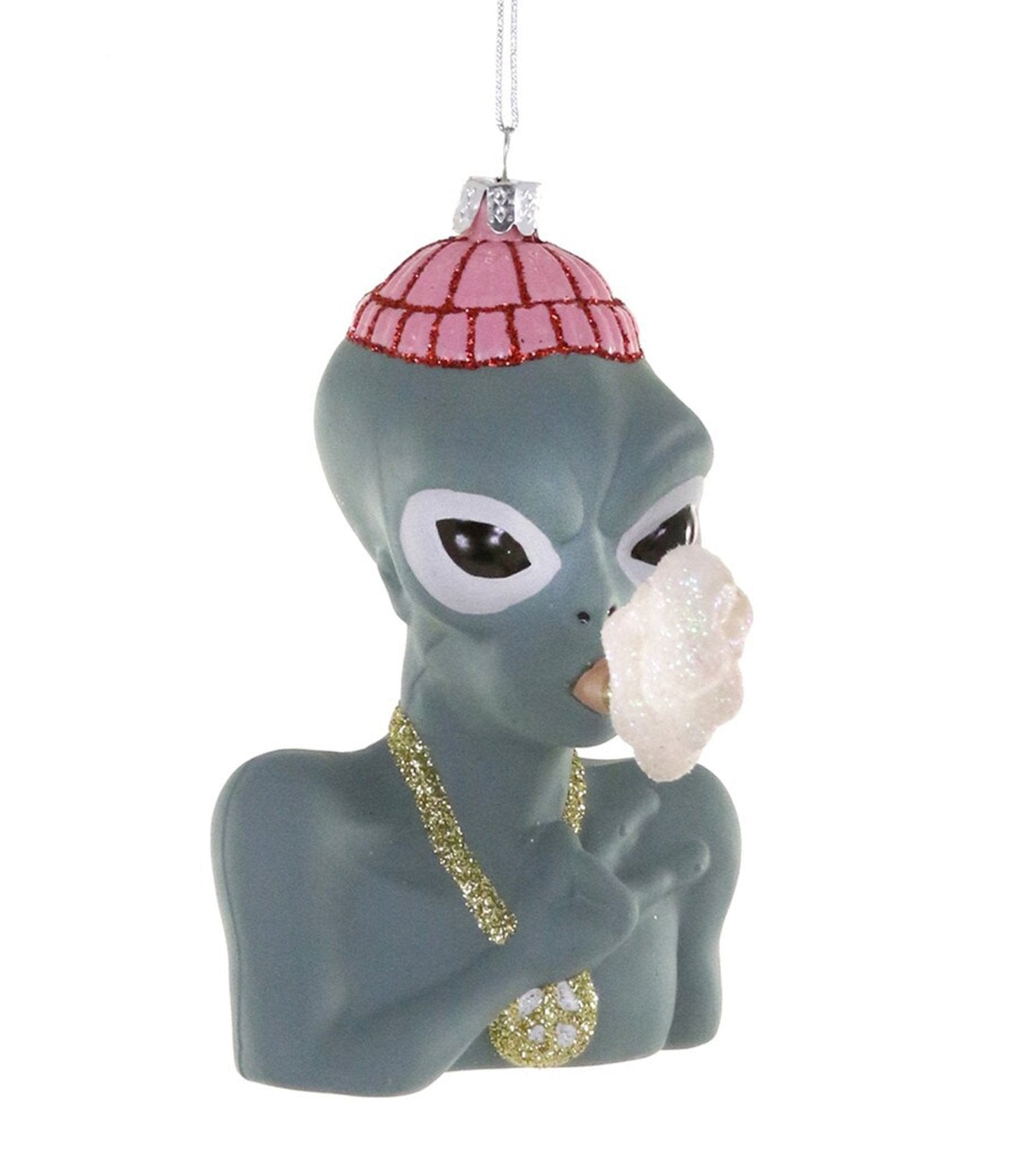 Peace Out Alien Ornament – Unique Vintage