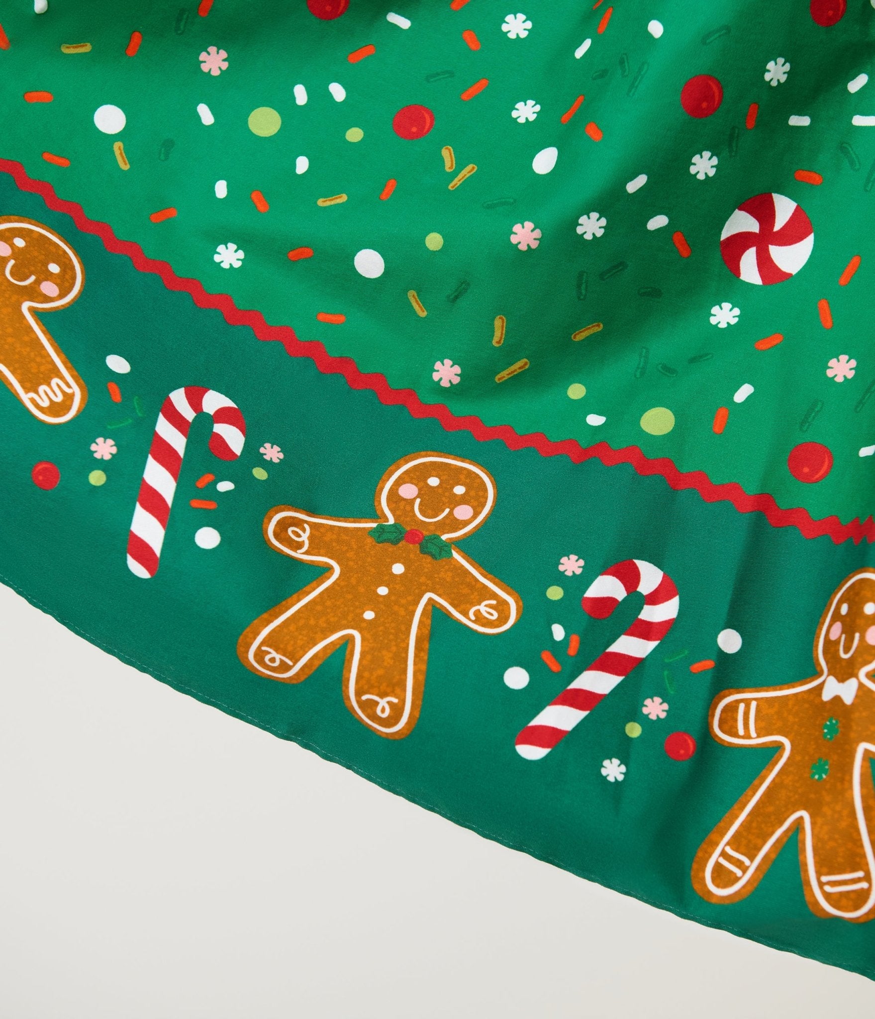 gingerbread border fabric