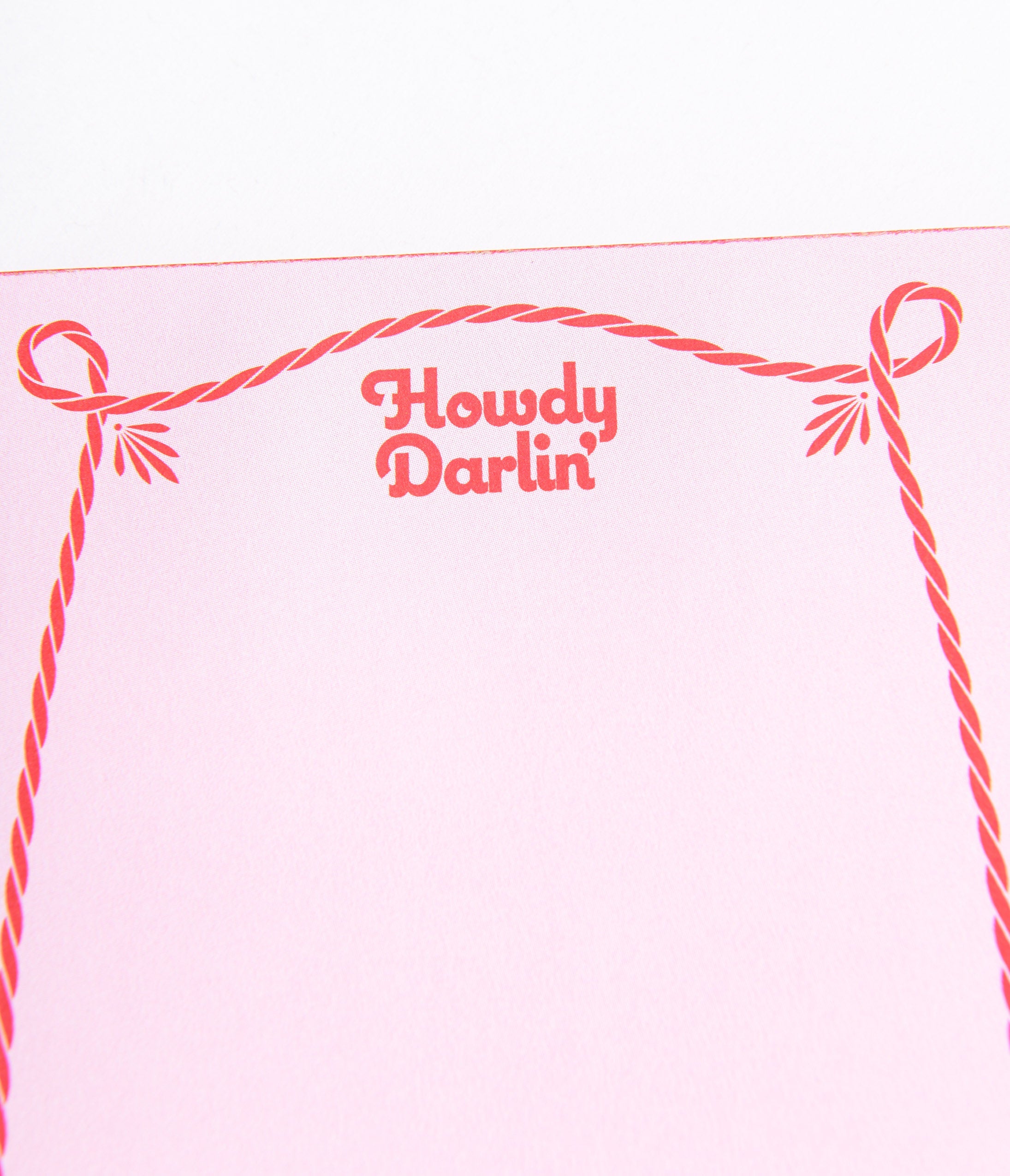 Howdy Darlin Notepad – Unique Vintage